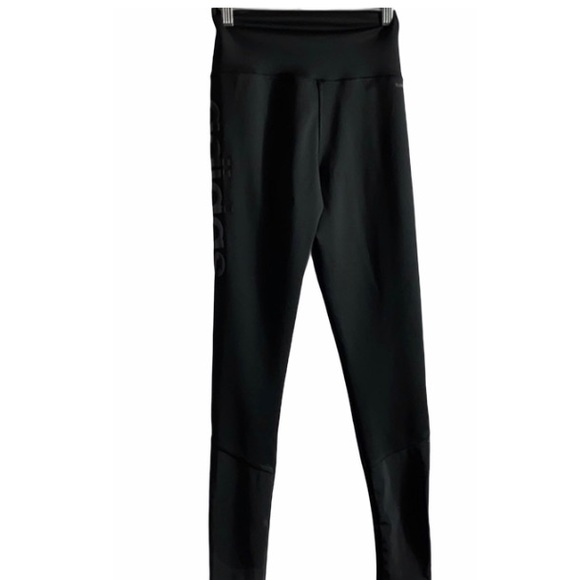 adidas | Pants & Jumpsuits | Adidas Climalite High Rise Logo Mesh ...